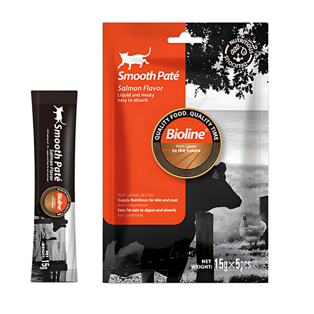 Bioline Natural Feast Smooth Pate-Salmon Flavor (15gx5pcs) | SMBG Website